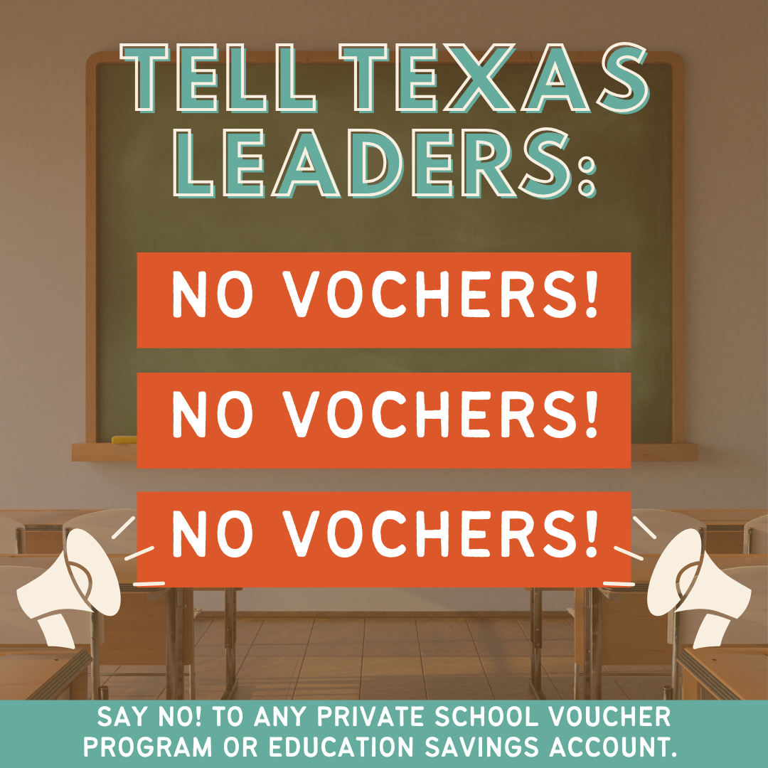 Say NO! to School Vouchers!